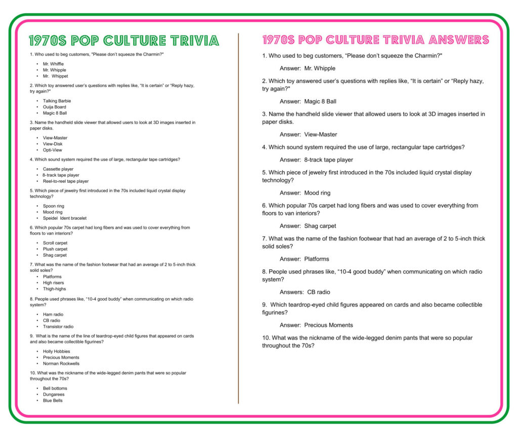 10 Best Fun Printable Trivia Printablee | Trivia Questions and Answer