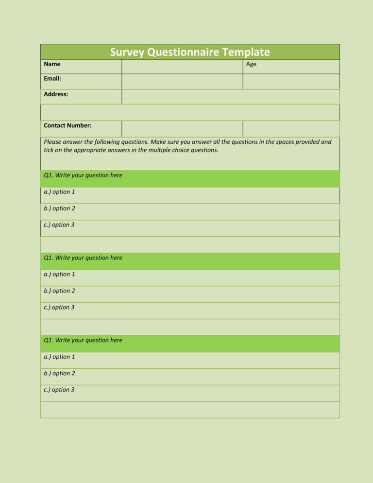 30 Questionnaire Templates Word TemplateLab | Trivia Questions and Answer 30 Questionnaire Templates Word TemplateLab | Trivia Questions and Answer