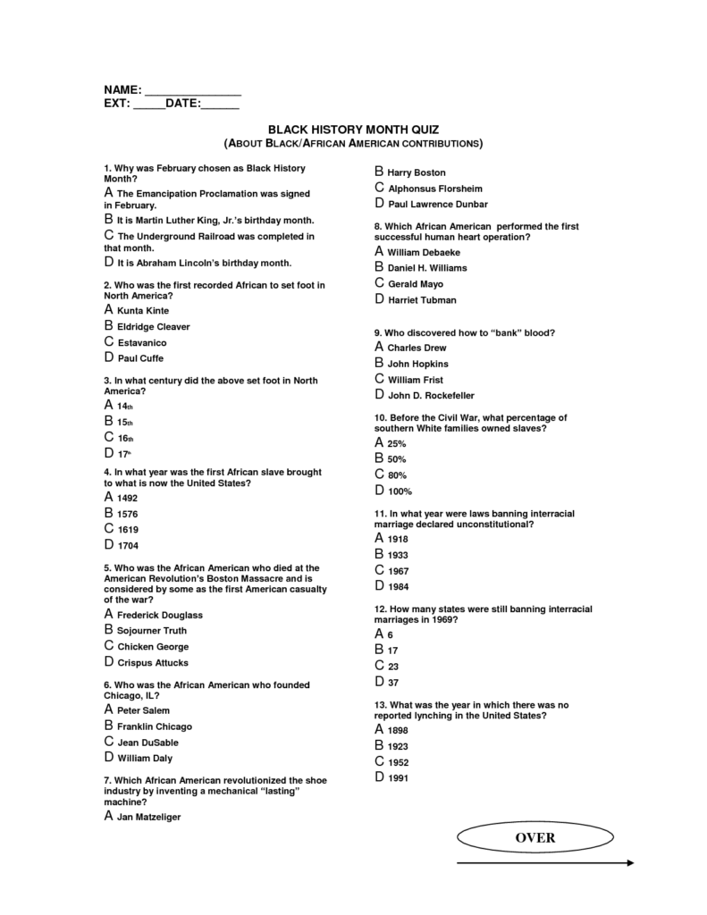 Daily Attentive Black History Trivia Questions And Answers For Kids daily-attentive-black-history-trivia-questions-and-answers-for-kids