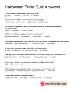 Horror Movie Trivia Questions And Answers Printable Horror Movie ...